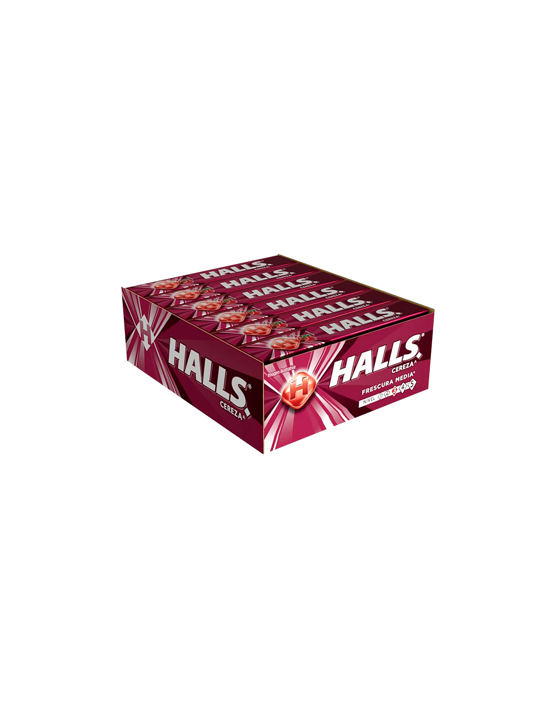Halls Barra Cereza x12