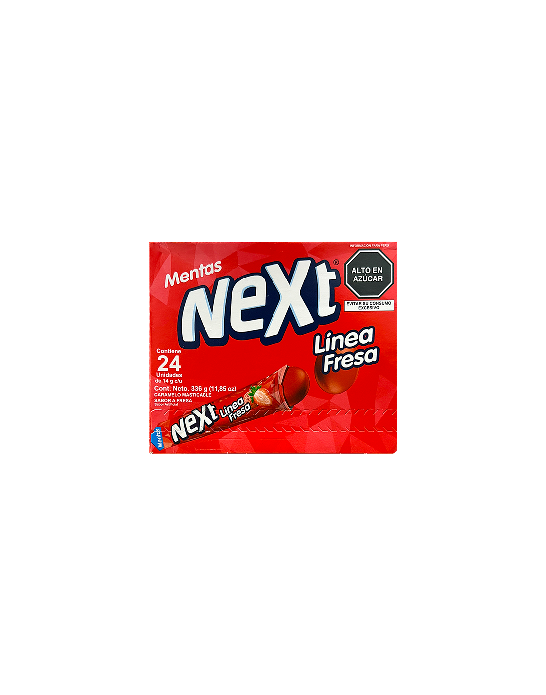 Mentas Next Línea Fresa (x5) x24
